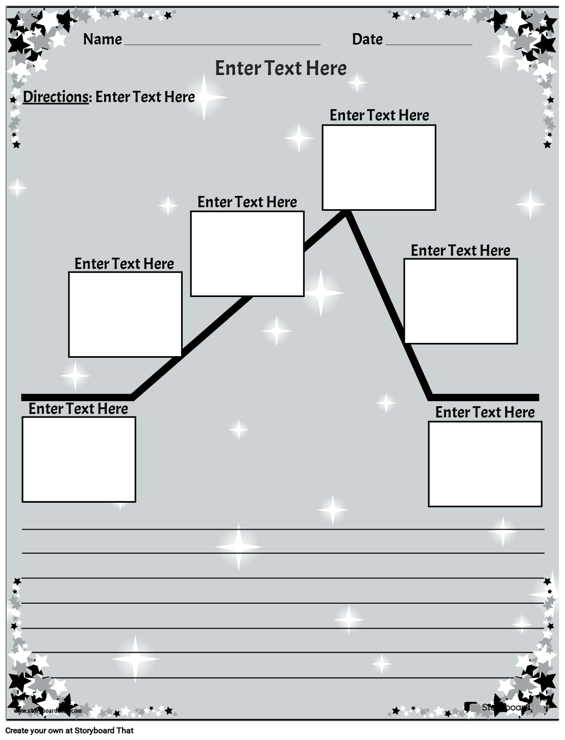 Printable Graphic Organizer Plot Structure