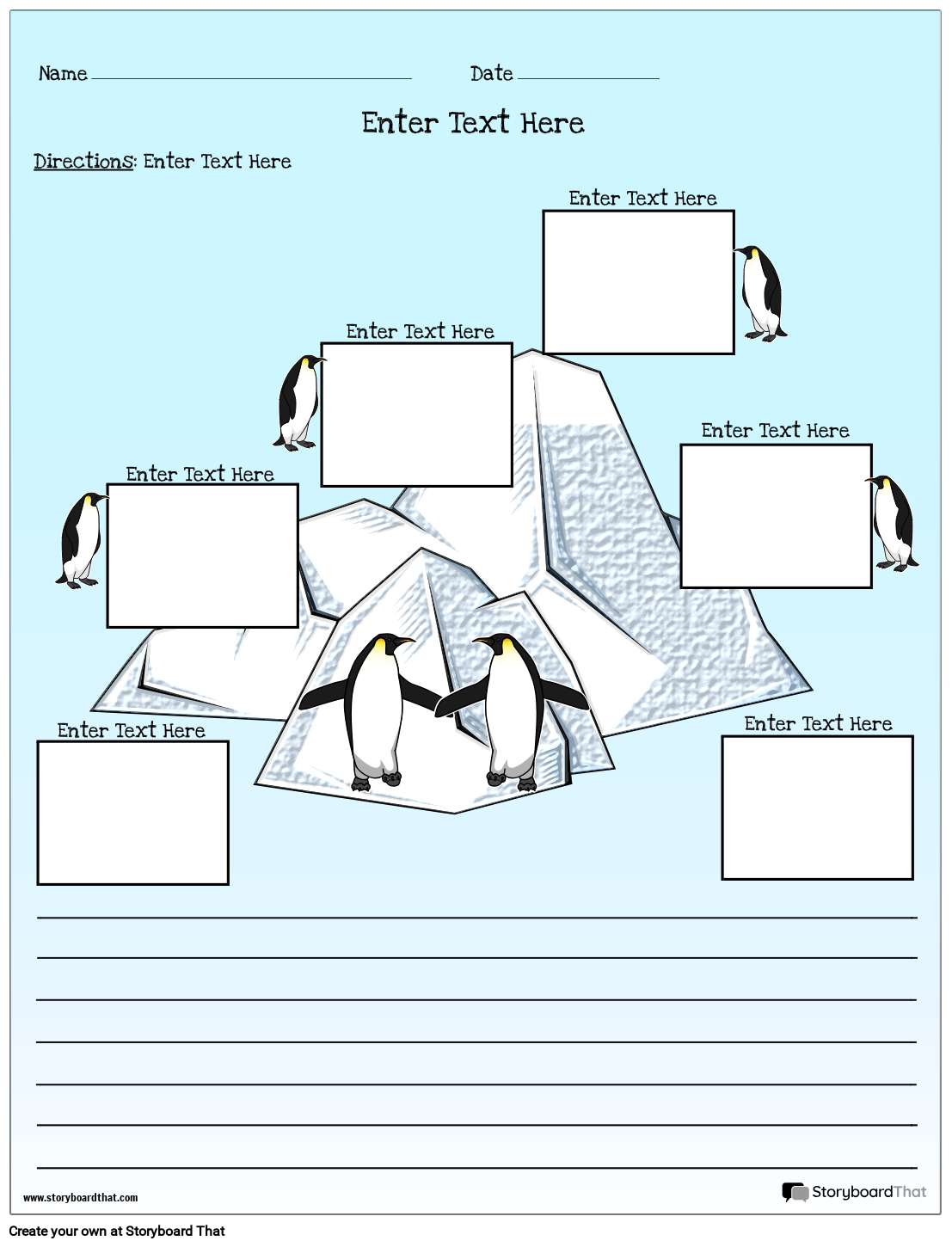 Penguin Themed Plot Diagram Storyboard By Worksheet templates