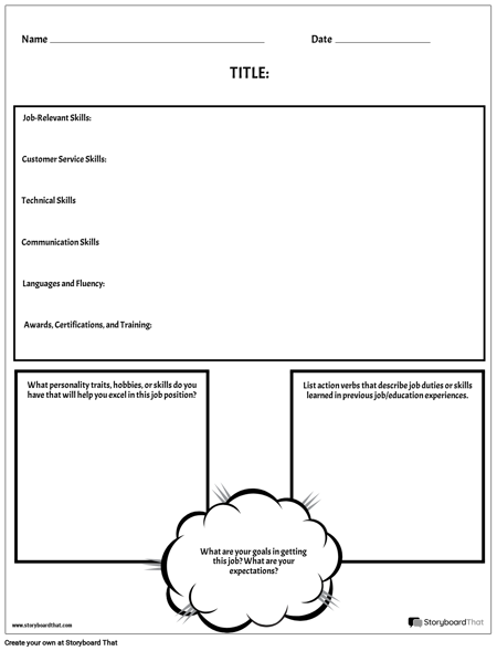 Create a Resume Worksheet | Resume Preparation