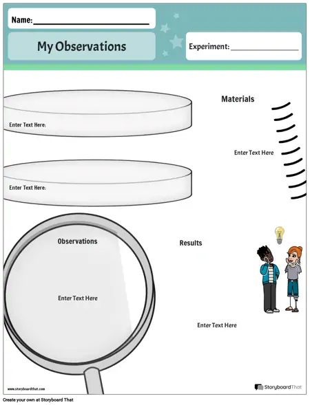 Science Observation Worksheets — Scientific Observation | StoryboardThat
