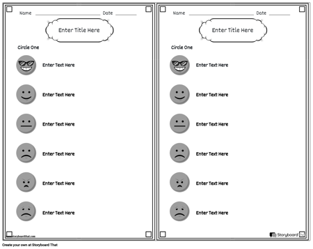 Social Emotional Check In Worksheet Templates | Storyboard That