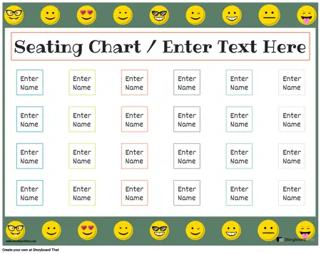 Seating Chart Template — Seating Chart Maker | StoryboardThat