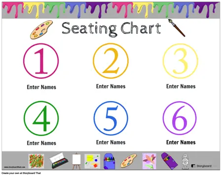 Seating Chart Template — Seating Chart Maker | StoryboardThat