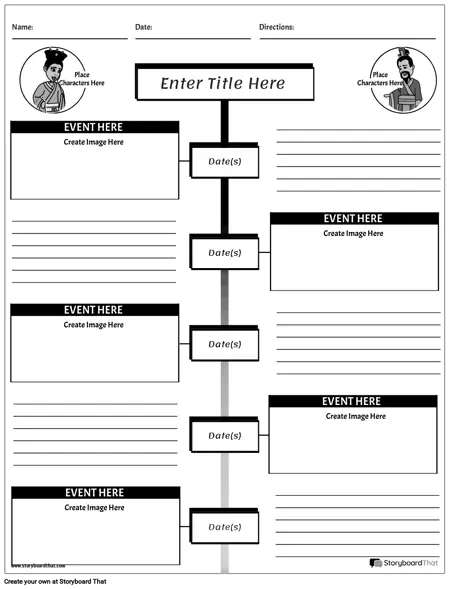 Timeline Worksheets — Timeline Maker | StoryboardThat