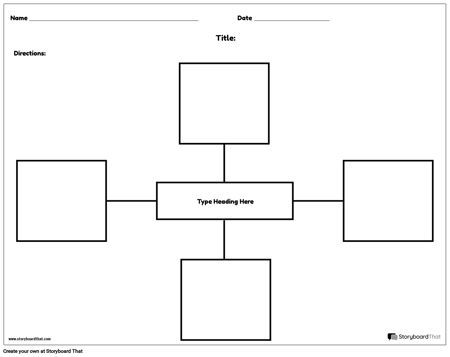 Create Spider Map Worksheets | Printable Graphic Organizers