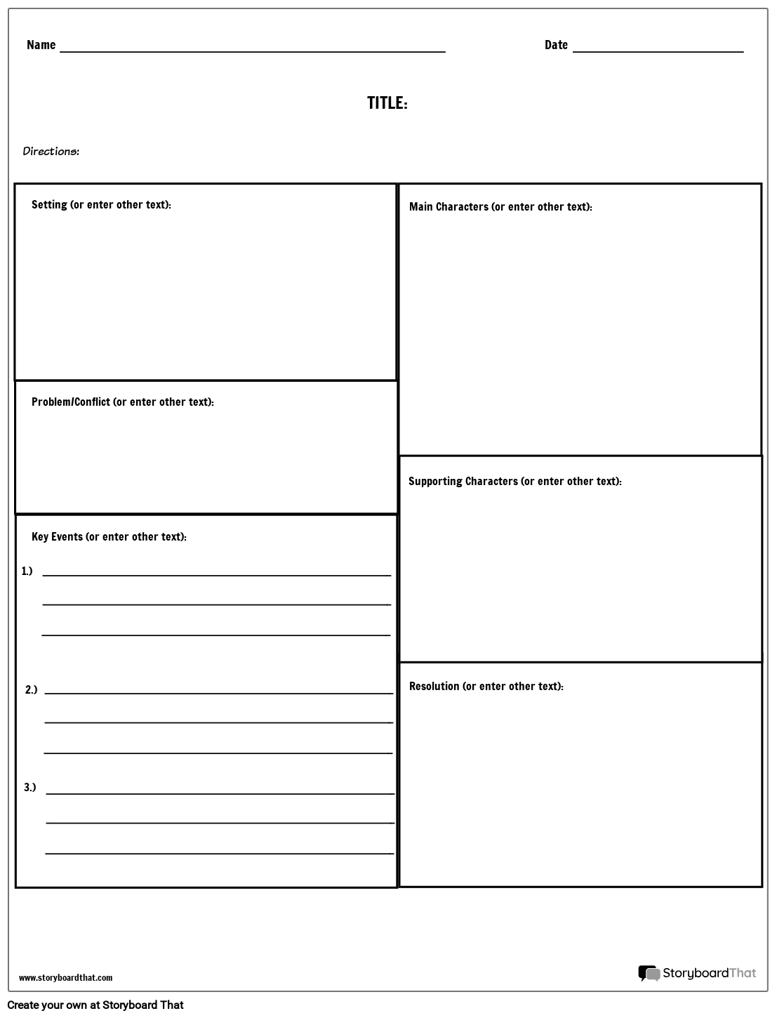 Story Map Template Create A Story Map StoryboardThat