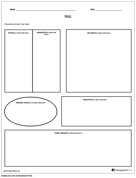 Create a Story Map Template | Story Map Worksheets
