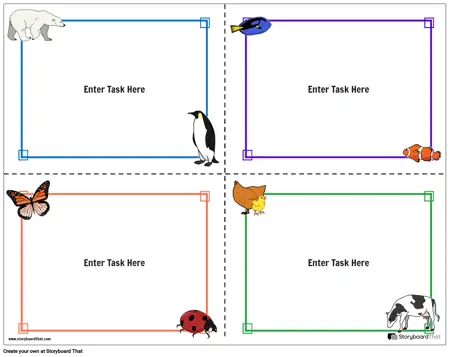 Task Card Template — Task Card Maker | StoryboardThat