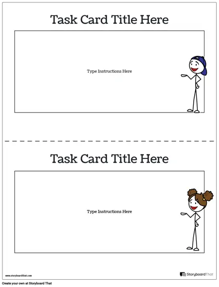Task Card Template | Custom Task Card Maker