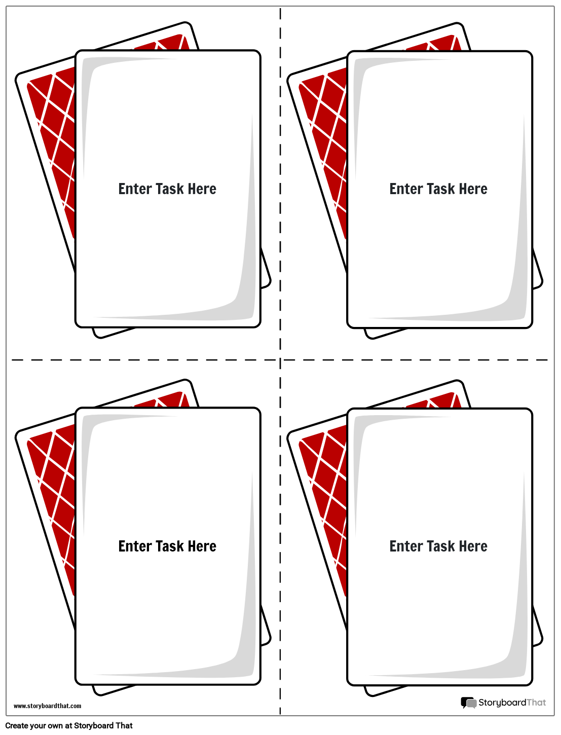 Task Card Template 7 Storyboard Von Worksheet templates