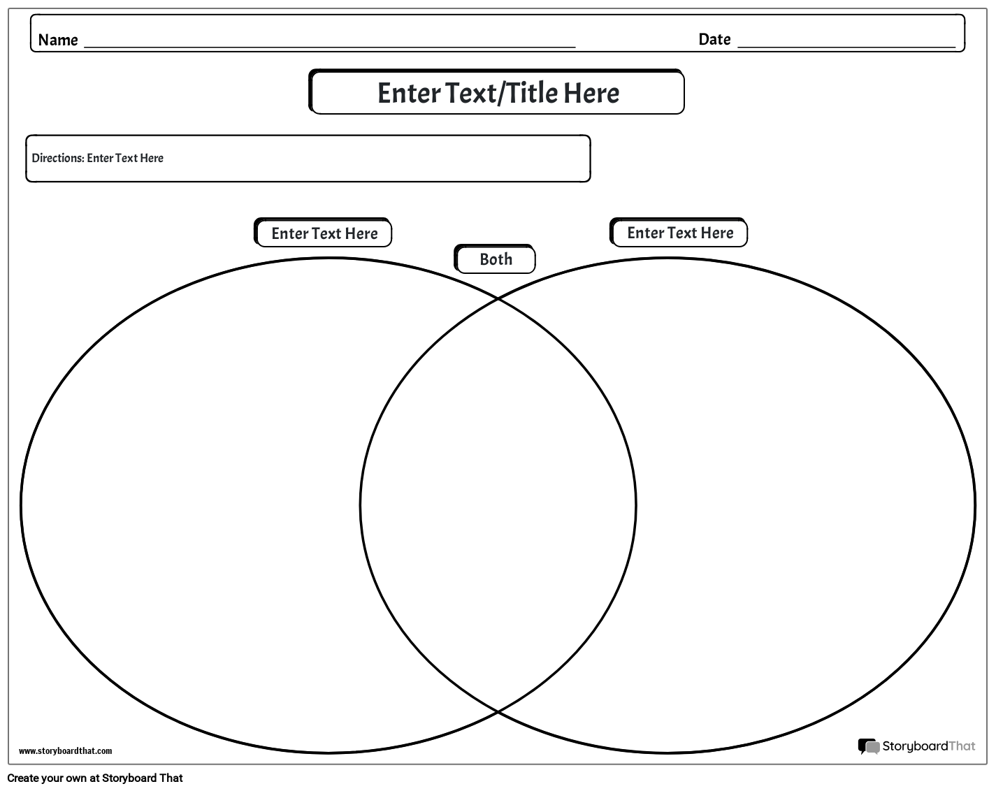 Venn Diagram Worksheet 6 Worksheet templates Venn Diagram Worksheet 6 Worksheet templates