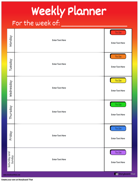 Weekly Planner Templates | Planner Worksheets